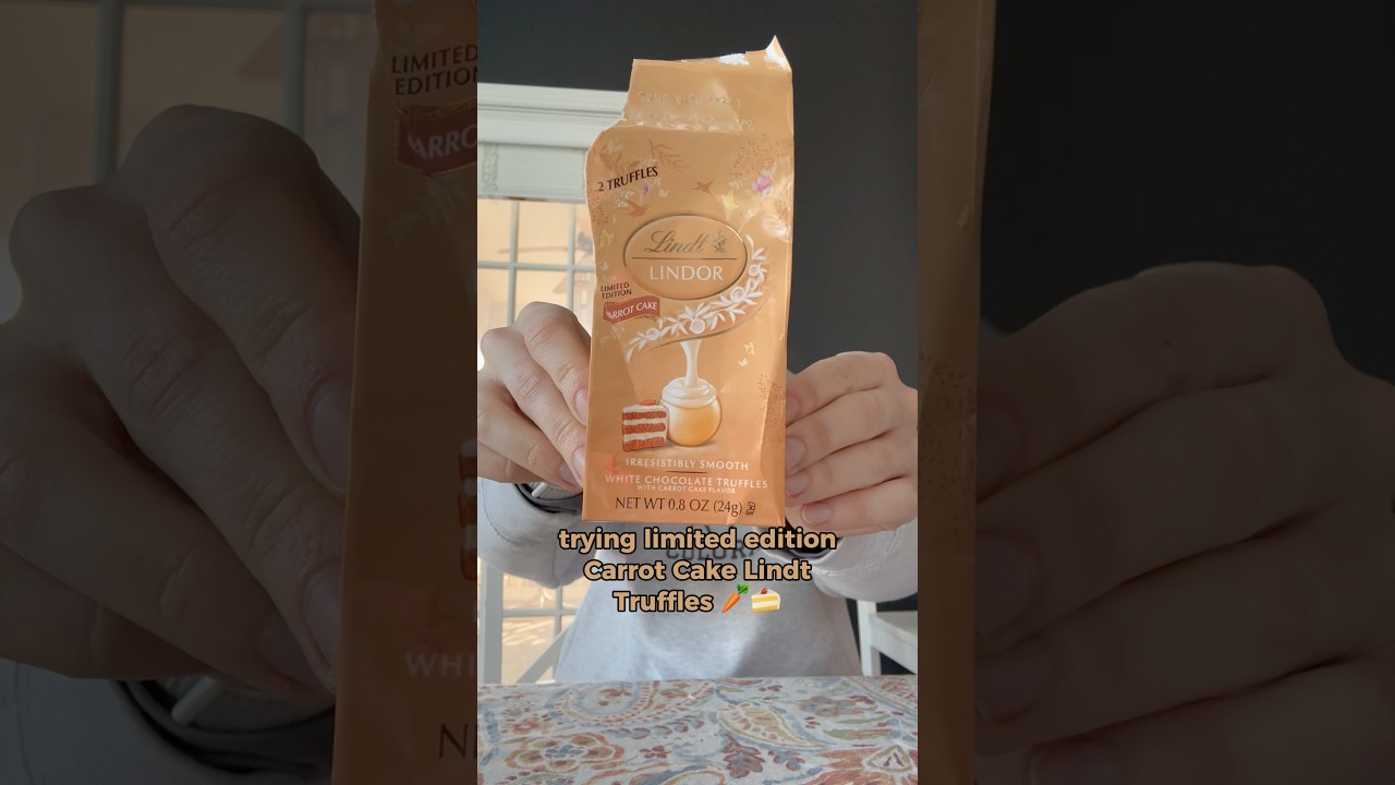 Taste Test of Lindor Carrot Cake Truffles!
