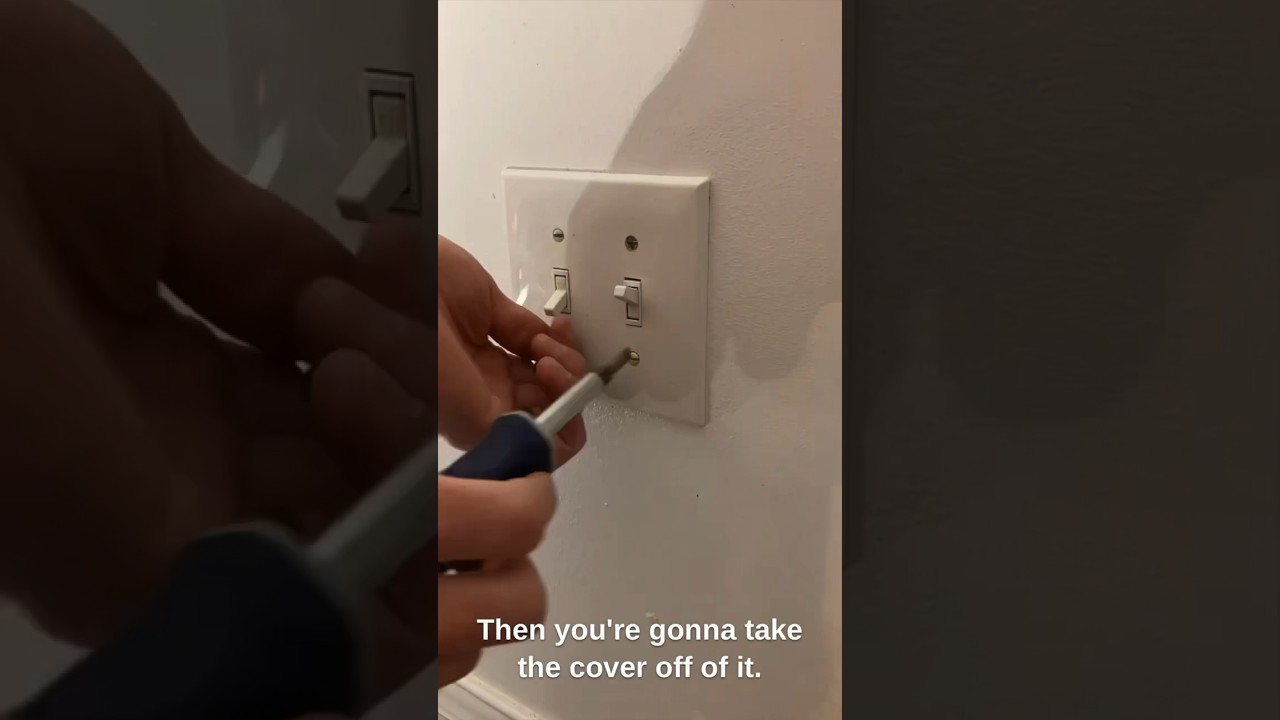 How to replace a light switch!