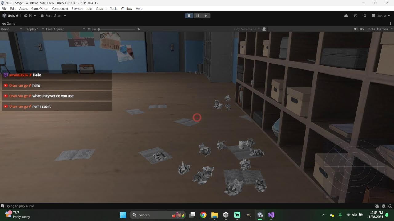 Unscheduled Stream: Coding a Horror Adventure game in Unity