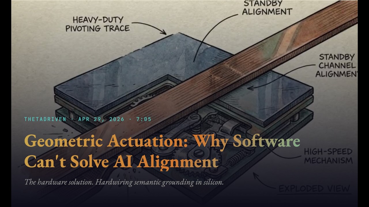 Geometric Actuation: Why Software Can't Solve AI Alignment (The Hardware Solution)