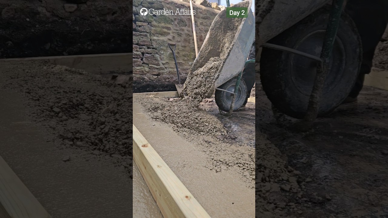 Concrete Base for Garden Shed #gardenshed #gardenbuilding #concretebase #gardenroom #basework #asmr