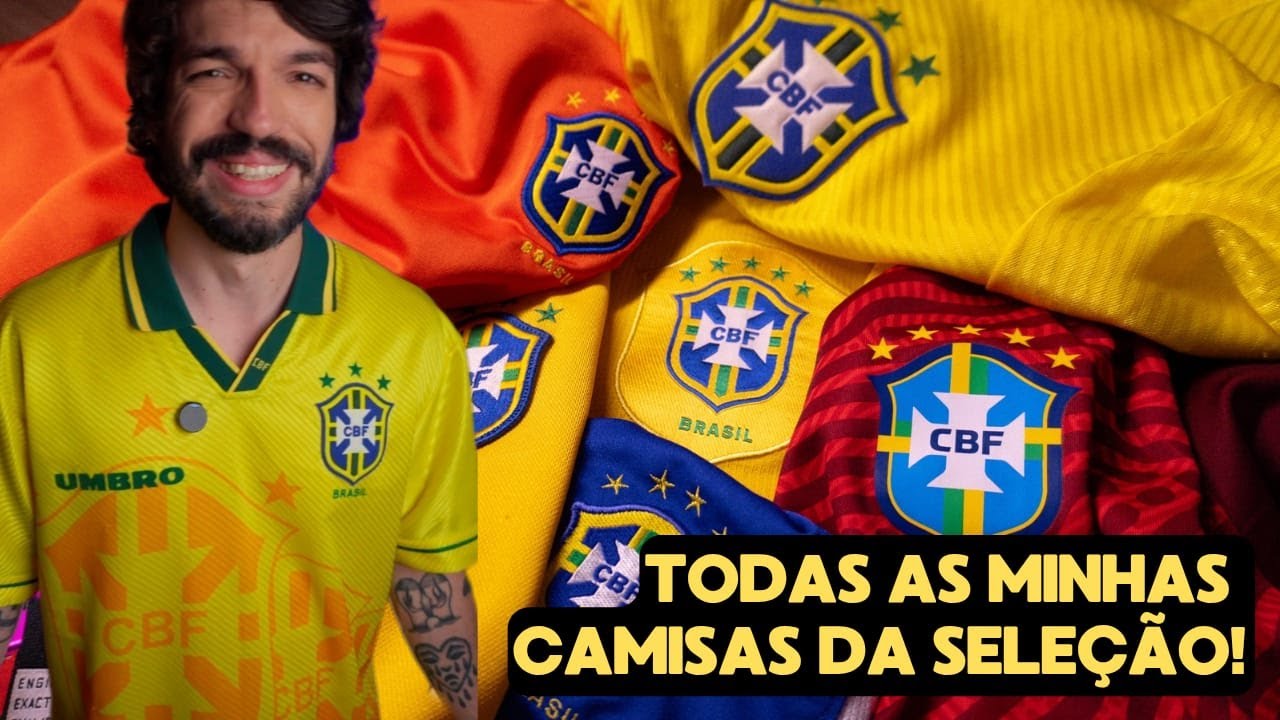 ALL my Brazilian National Team shirts! My entire collection of Brazil shirts!