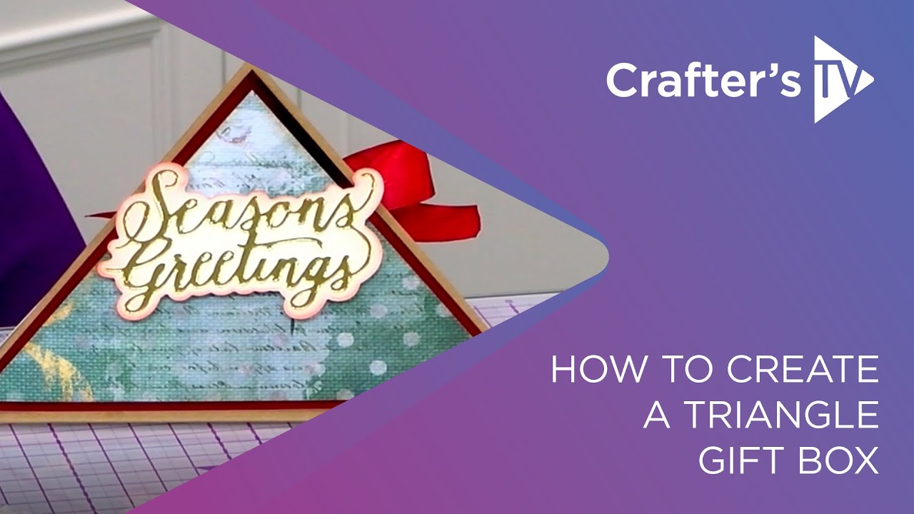 How to make a triangle gift box