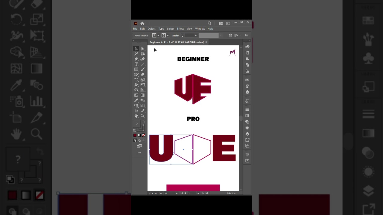 Envelope Distort Tool in Illustrator | Quick Adobe Illustrator Tutorial | #illustrator #logo