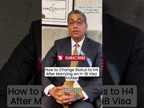 How to Change Status to H4 After Marrying an H-1B Visa Holder | NYC Immigration Lawyer #h1bvisa