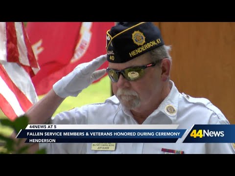 Memorial Day ceremony held in Henderson on Monday