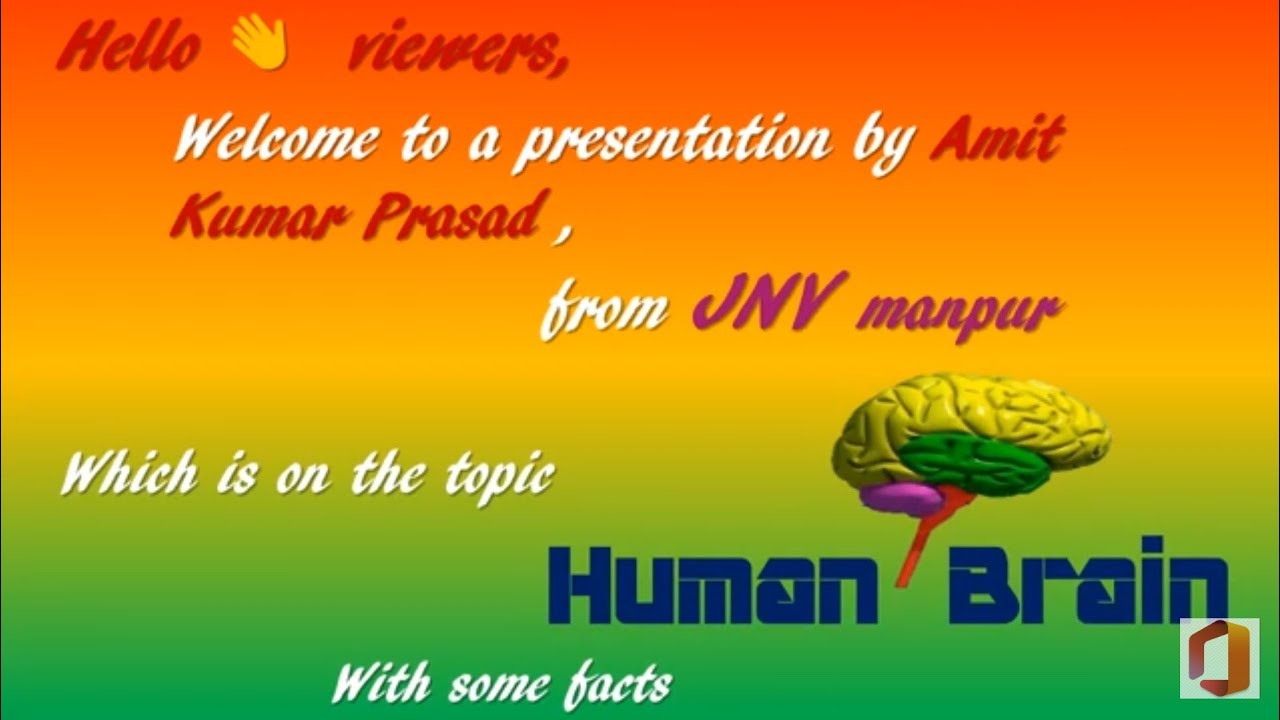 A ppt on Human brain, human brain explanation, human brain project| by ASK Amiku