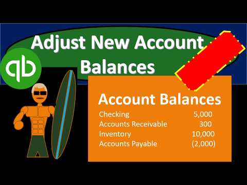 QuickBooks Pro 2019 Adjust New Account Balances - Adjust Opening Balance Equity