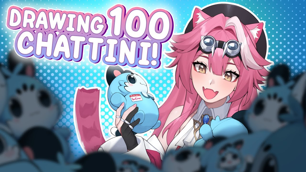 2024/07/08 – Raora Panthera【繪圖】來畫100個CHATTINI 熟肉精華 | Hololive烤肉架協會