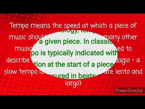 MUSICAL TEMPO TERMS