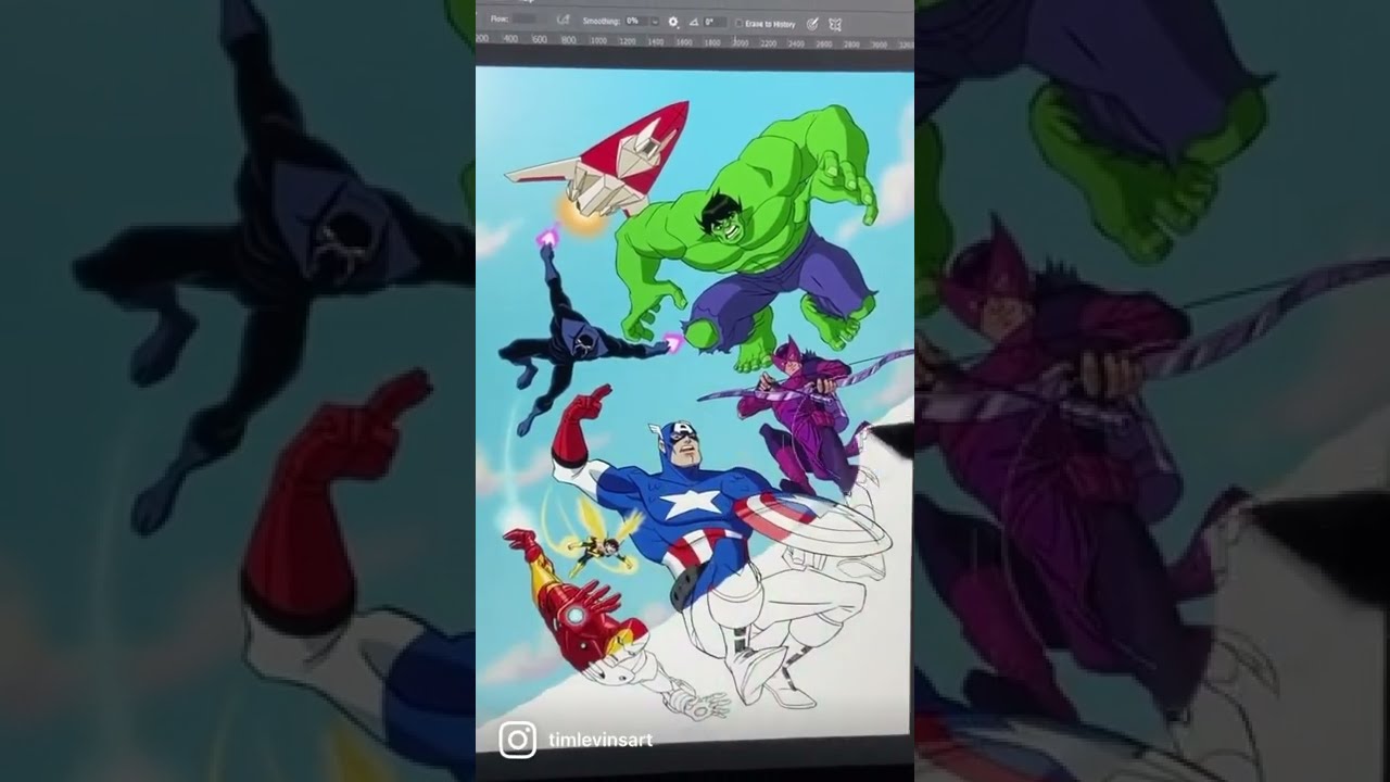 STEP-BY-STEP: Avengers: Earth's Mightiest Heroes ⭐🐈‍⬛🎯🤢🐝🤖