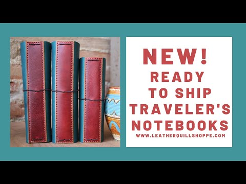 NEW Ready to Ship Traveler's Notebooks. Limited Leathers and Sizes. A5 Bullet Journals. Hobonichi