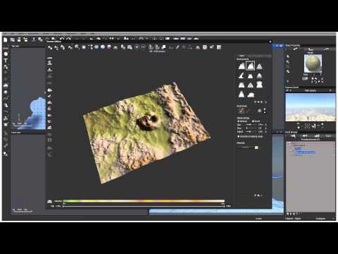 34 terrain editor, infinity terrains. Introduction to Vue 2015 tutorials.