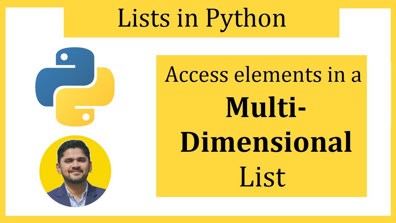 How to Access elements in a Multidimensional Python List | Amit Thinks