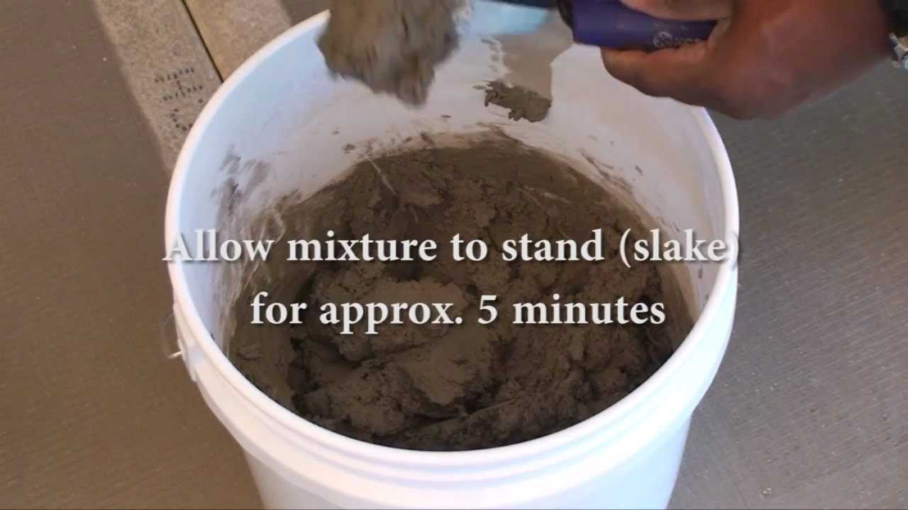PERMACOLOR® Grout: Mixing