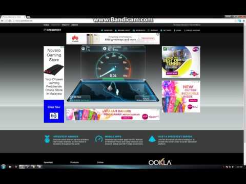 Unifi 100Mbps speed test 2016