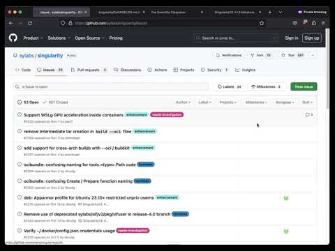 SingularityCE Community Meeting - December 7th, 2023