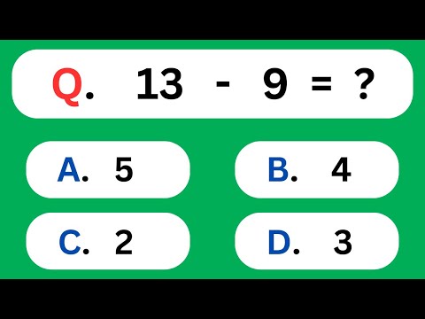 Basic Subtraction |Math Quiz for Kids|Subtraction Games For kids|Subtraction Quiz For Grade 3 |Maths