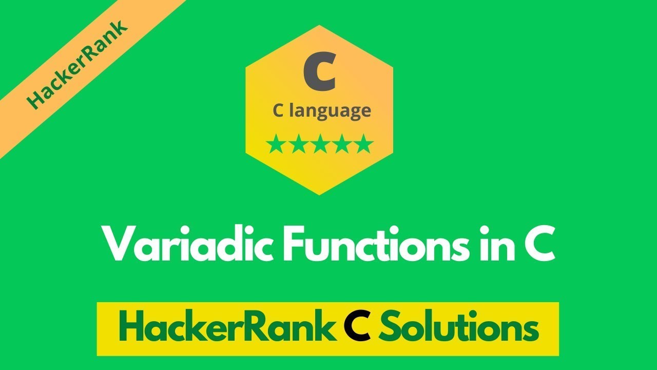 HackerRank Variadic functions in C problem solution | C problems solutions | Programmingoneonone