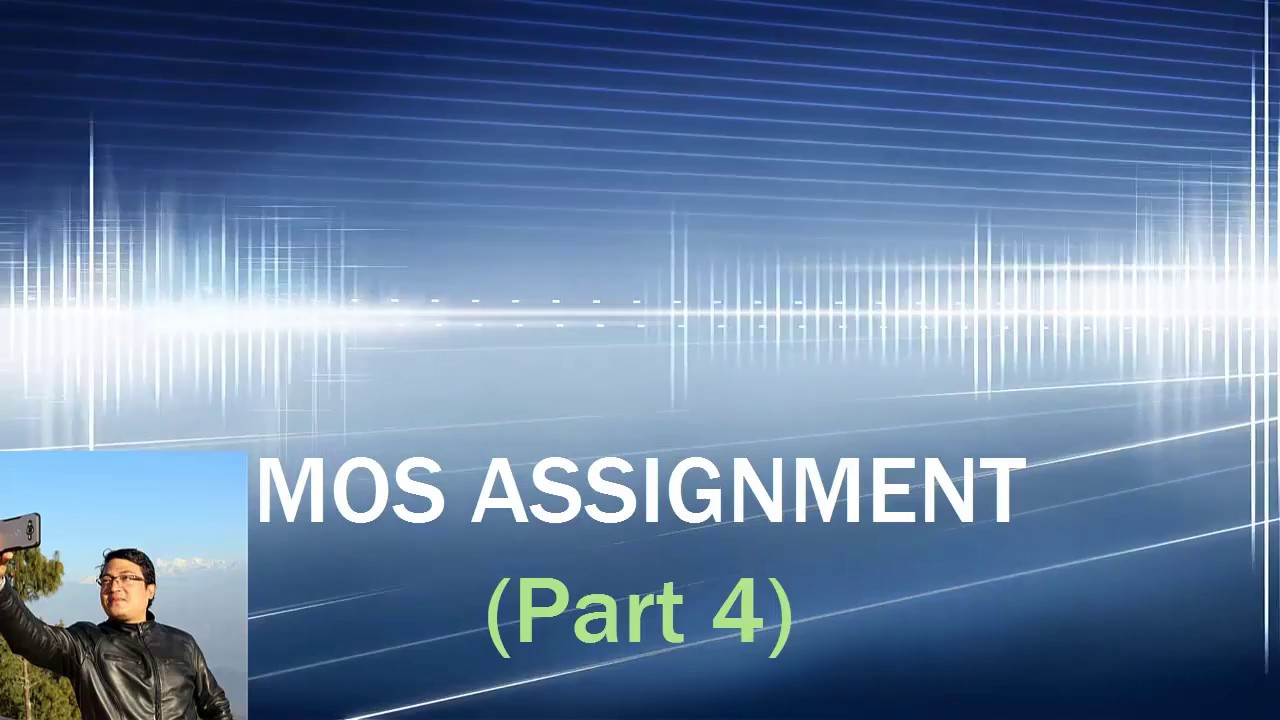 MOS Assignment 5 Part 4 (Tables)