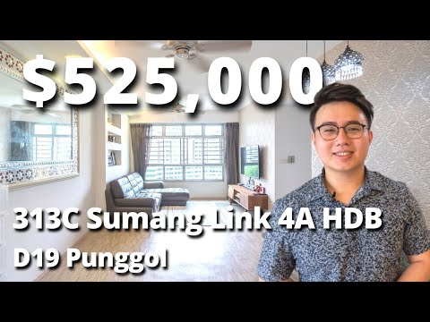 Renovated 4A HDB ($525K) at 313C Sumang Link D19 Punggol Parcvista Selling Singapore Home Tour Ep.85