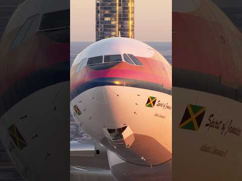 STUNNING A340 Does Fly-By Over DUBAI!!😮✈️🇦🇪#shorts #aviation