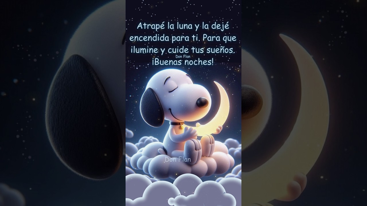 Buenas noches 🌙 #snoopy #buenasnoches #donflan