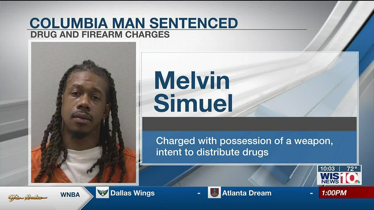 Columbia man sentenced in connection to guns and weapons charges