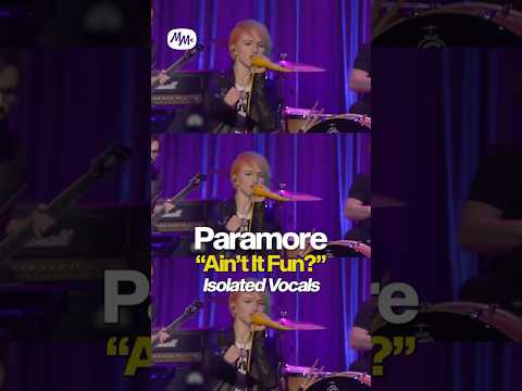 The isolated vocals on “Ain’t It Fun” by Paramore are 🔥