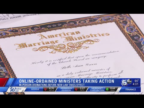 Online-Ordained Minister meeting