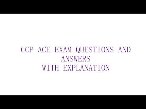 GCP EXAM questions