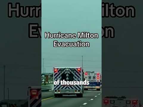 Tailbacks and trepidation as Floridians scramble to flee Hurricane Milton’s path
