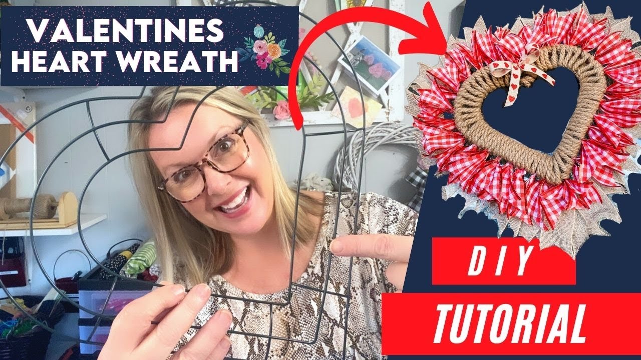 Make This Adorable Heart Wreath in Minutes - Valentine's DIY