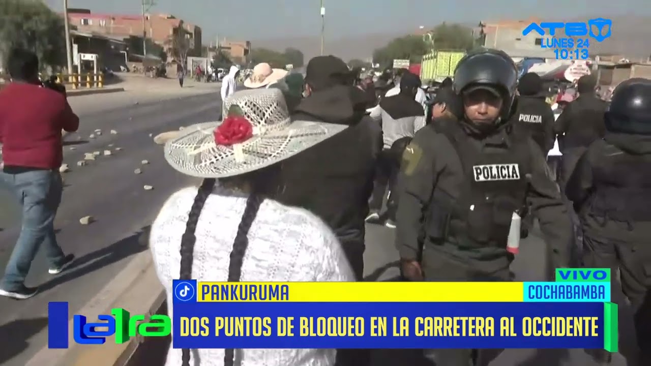 Pobladores de Sipe Sipe instalan bloqueo en el puente Pankuruma - ATB ...