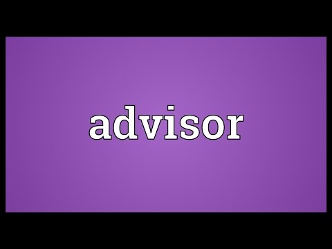 Advisor Meaning