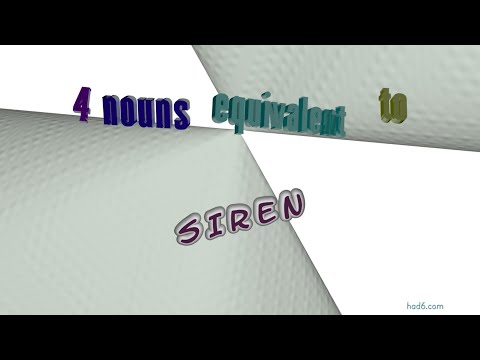 siren - 4 nouns which are synonym of siren (sentence examples)