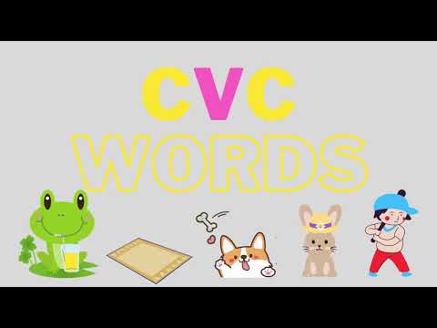 3 letter CVC words for kids - Learning 3 letter words- vowels in the middle of words!