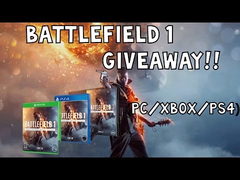 BATTLEFIELD 1 GIVEAWAY!! ANY PLATFORM (PC/XBOX ONE/PS4) #SVSPOTLIGHT
