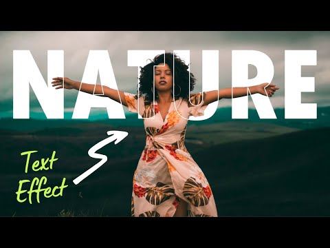 👍Add MASKED Text Effect with OUTLINE to Your Photos - Photoshop Tutorial