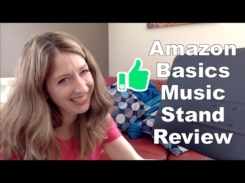 Girl With a Flute - Unboxing and Review Video: AMAZON BASICS SHEET MUSIC STAND