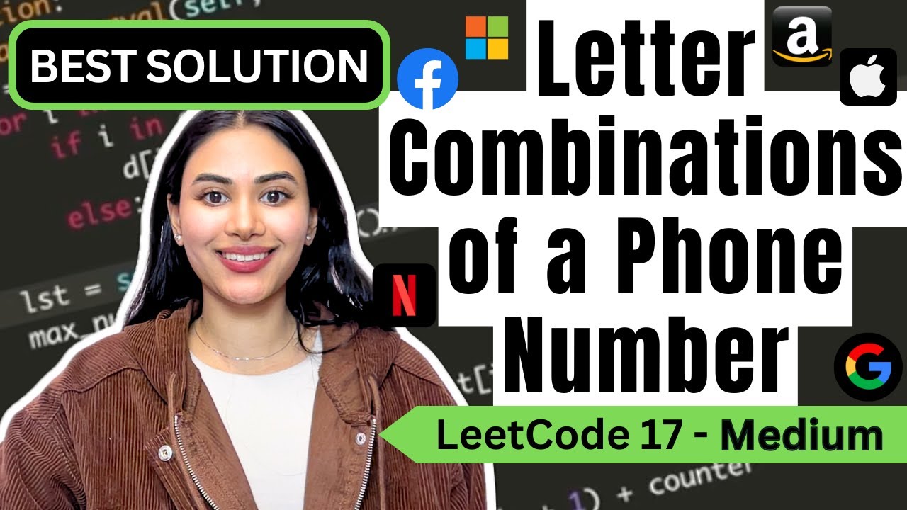 Letter Combinations of a Phone Number (Iterative and Recursive!) LeetCode 17  #leetcode #leetcode75