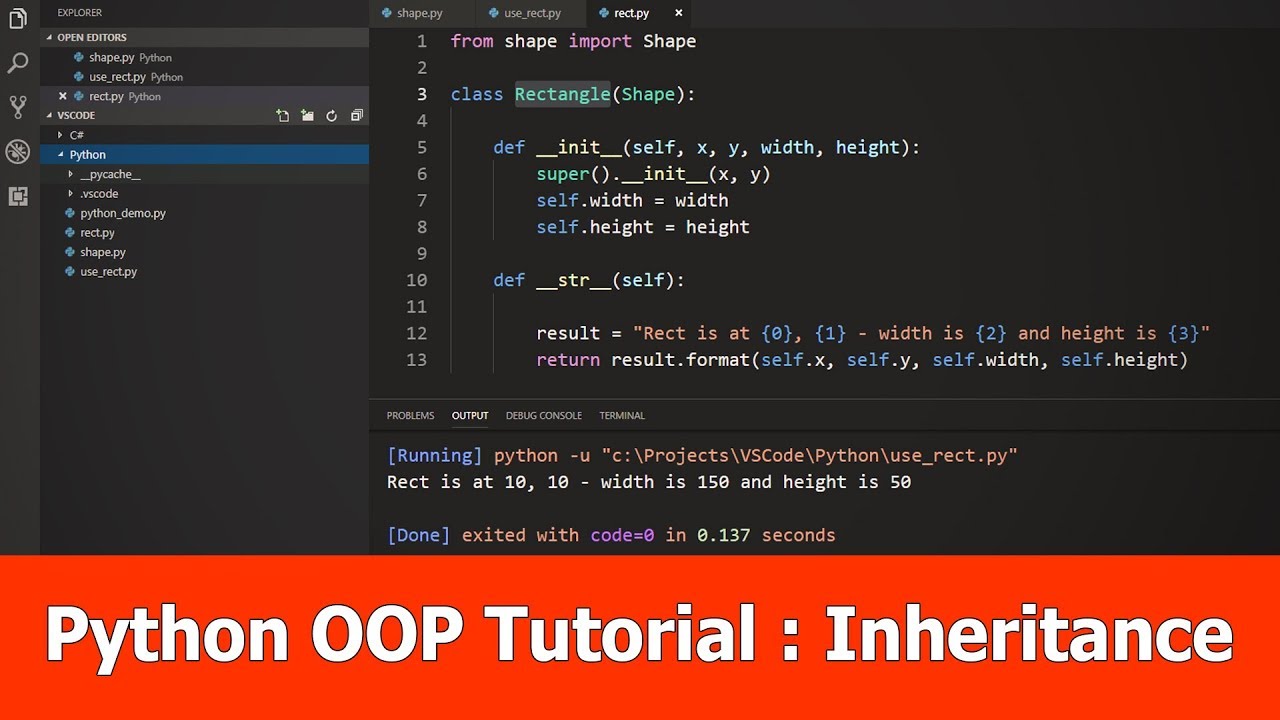 Python OOP Tutorial : Class & Inheritance
