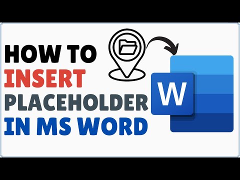 How to Insert a Placeholder in Word