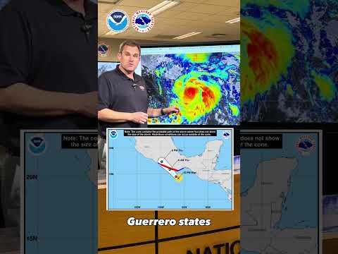 Strengthening Erick near Landfall - June 18 2025