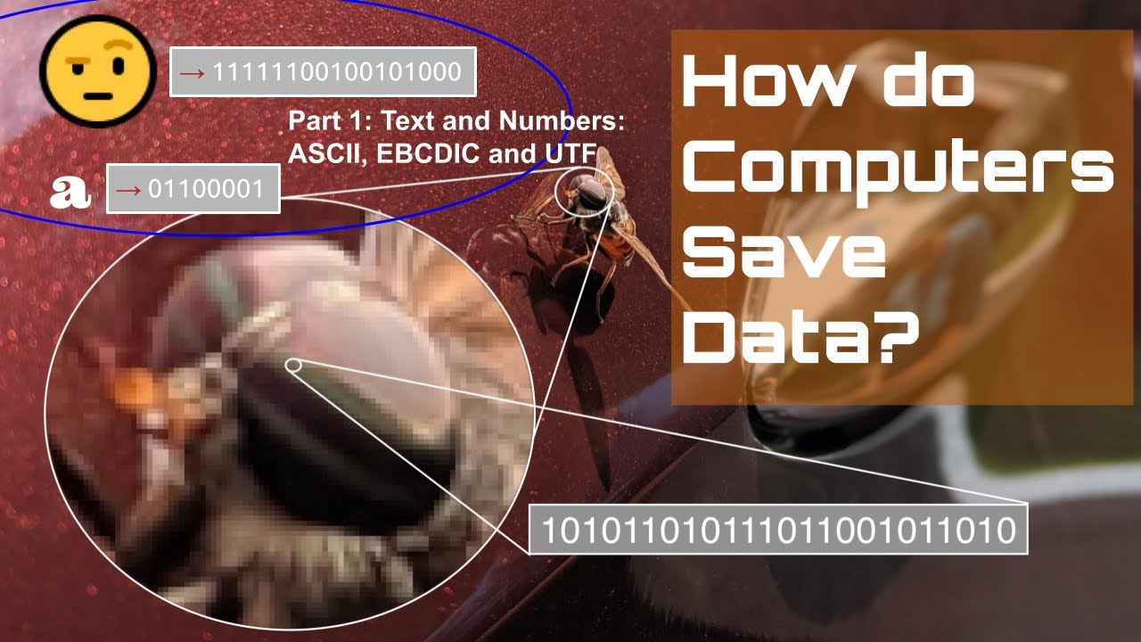 How Do Computers Save Data? Encoding Text and Numbers with ASCII, EBCDIC and Unicode (UTF)