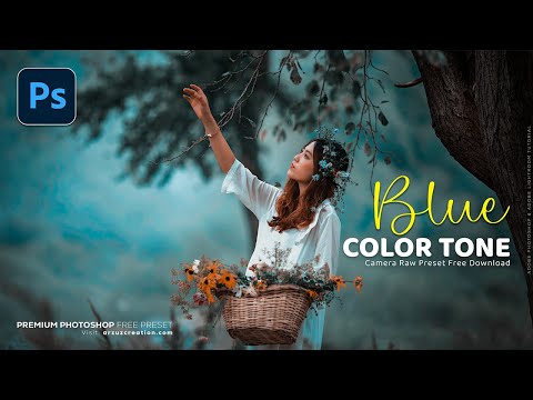 Photoshop Tutorial: Blue Tone Colour Grading Photoshop । Adobe Photoshop Photo Editing