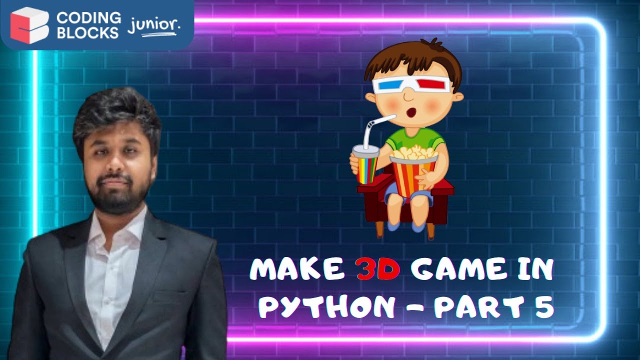 #5 Collision Detection | Ursina Engine-Easy 3D Python Game Engine | Coding Blocks Junior