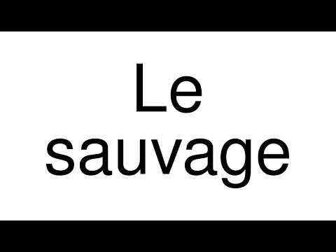 How to Pronounce correctly Le sauvage (Movie)