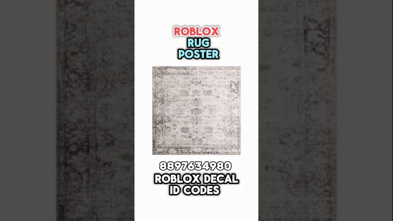 Rug/carpet roblox decal id codes 4 u!💕 #bloxburg #berryavenuecodes #roblox #robloxidcodes #idcodes
