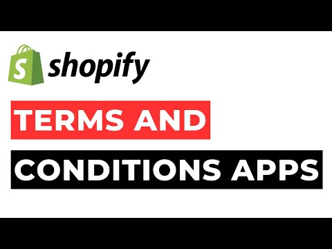 Terms and Conditions Shopify Apps